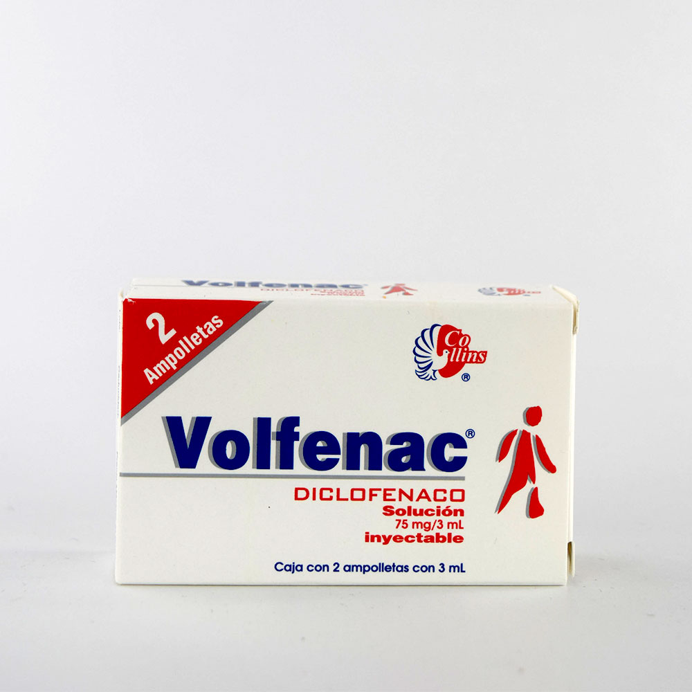 DICLOFENACO 75MG 2AMP VOLFENAC COLLINS - Flosamed