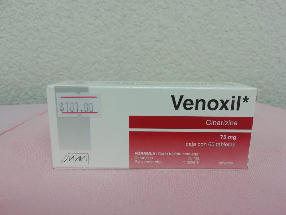 CINARIZINA 75MG 60TAB VENOXIL MAVI MAVI - Flosamed