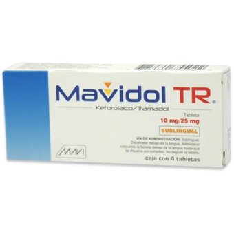 KETOROLACO TRAMADOL 10/25MG 4TAB MAVIDOL TR MAVI - Flosamed