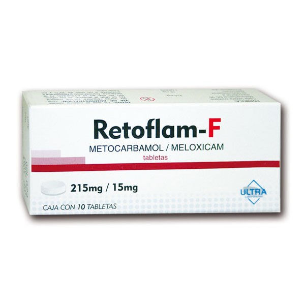 MELOXICAM/METOCARB 15/215MG 10CAP RETOFLAM F ULTRA - Flosamed