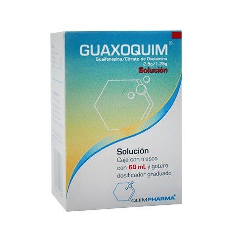 GUAIFENESINA OXOLAMINA SOL GTS 60ML 2.5/1.25G GUAXOQUIM QUIMPHARMA ...