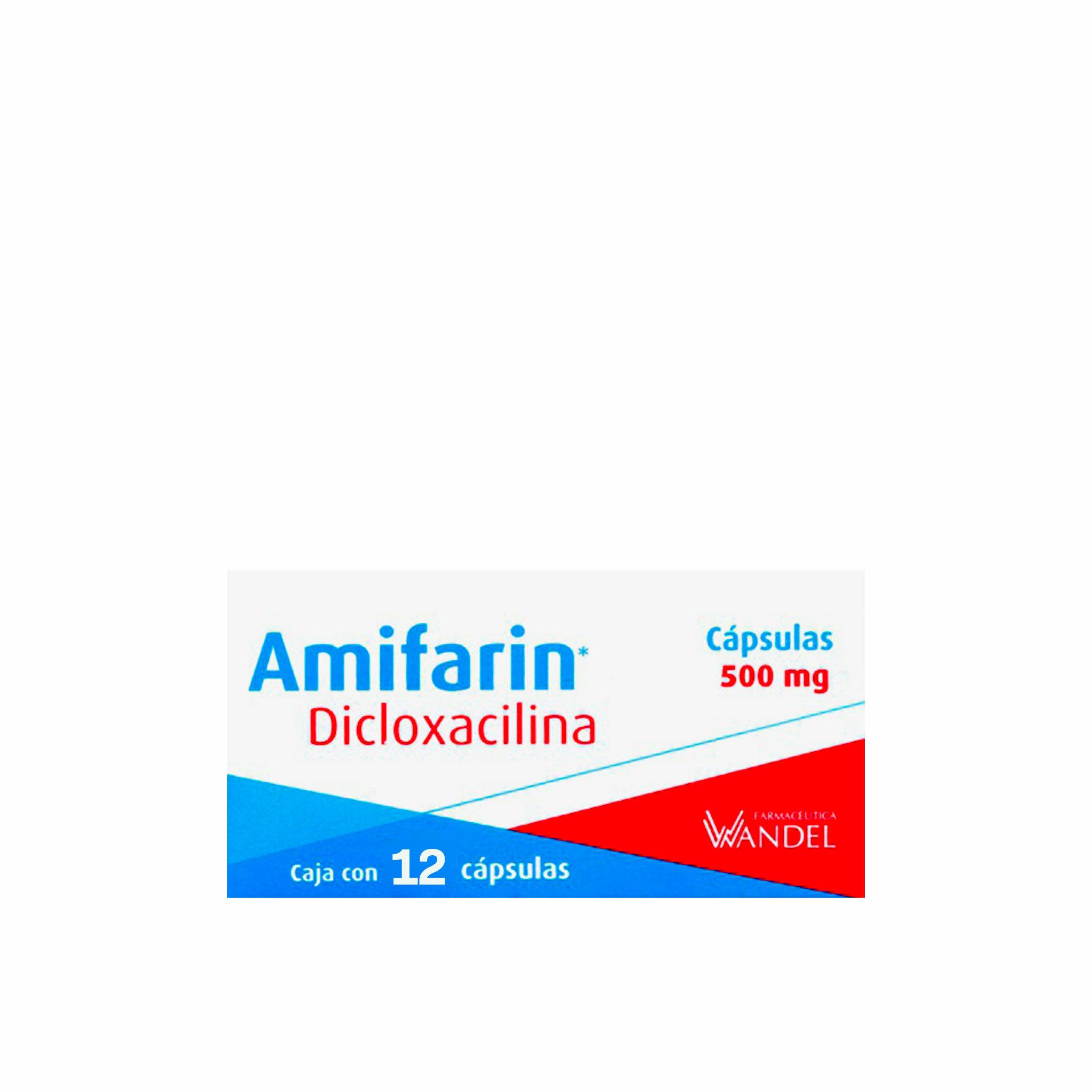 DICLOXACILINA 500MG 12CAP AMIFARIN WANDEL - Flosamed