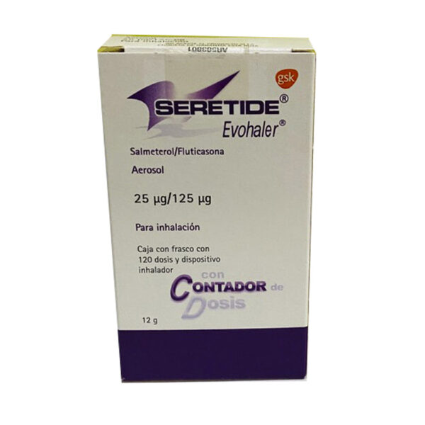 SERETIDE EVOHALER 25/125 UG C/120 DOSIS GLAXO - Flosamed