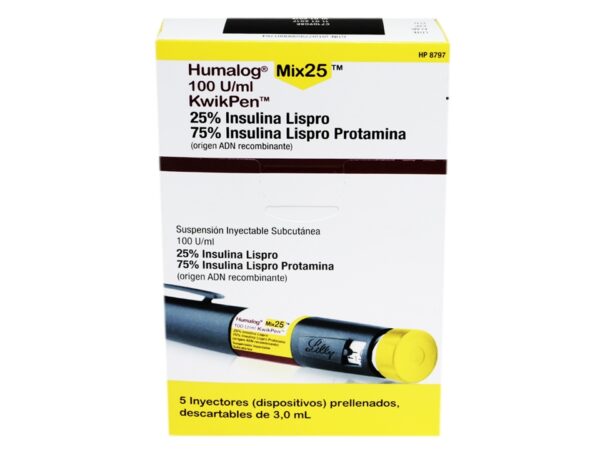 HUMALOG MIX 25 KPEN 100U/ML3ML LILLY - Flosamed