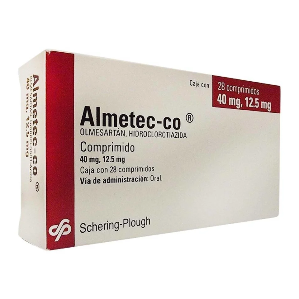 ALMETEC CO (OLMESARTAN, HIDROCLOROTIAZIA) 40/12.5 MG 28 COM - Flosamed