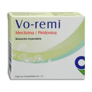 MECLIZINA/PIRIDOXINASOL INY 5AMP 25/50MG VO REMI - Flosamed