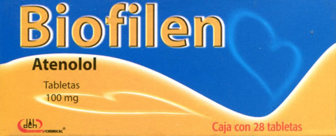 ATENOLOL 100 MG 28 TAB BIOFILEN DEGORTS - Flosamed