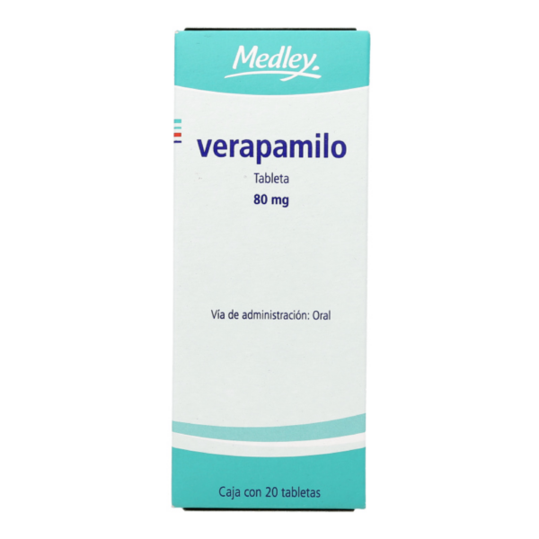VERAPAMILO 80MG 20TAB VERAPAMILO MEDLEY - Flosamed
