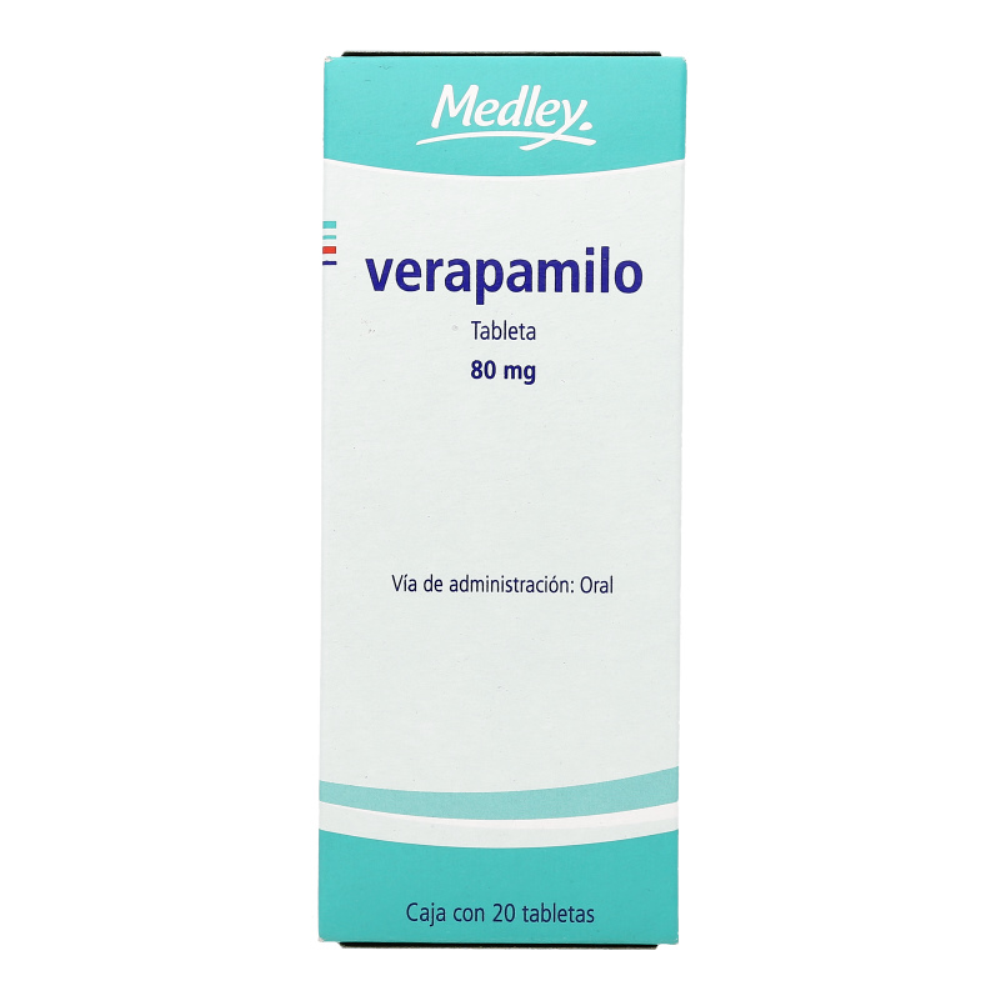 VERAPAMILO 80MG 20TAB VERAPAMILO MEDLEY - Flosamed