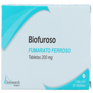FUMARATO FERROSO 200MG 50TAB BIOFUROSO BIORESEARCH - Flosamed