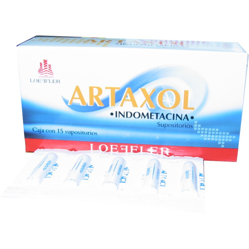 INDOMETACINA 100MG 15 SUP ARTAXOL LOEFFLER - Flosamed