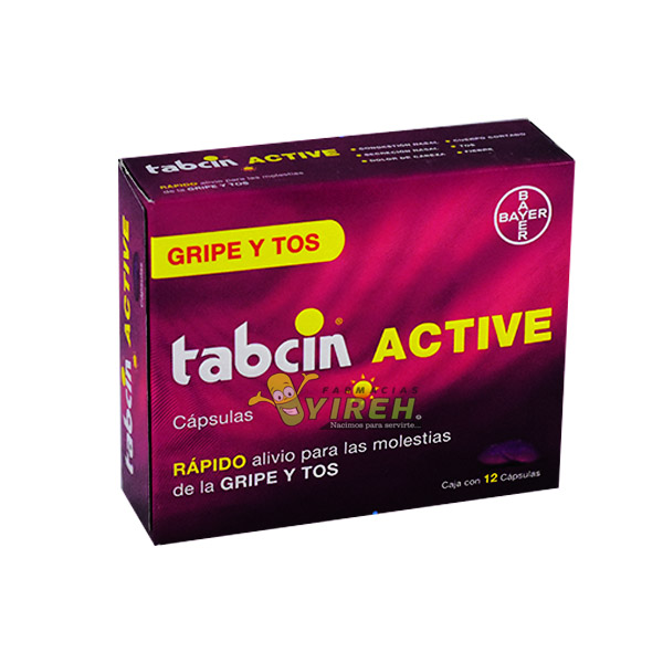 TABCIN ACTIVE C/12 CAP BAYER - Flosamed