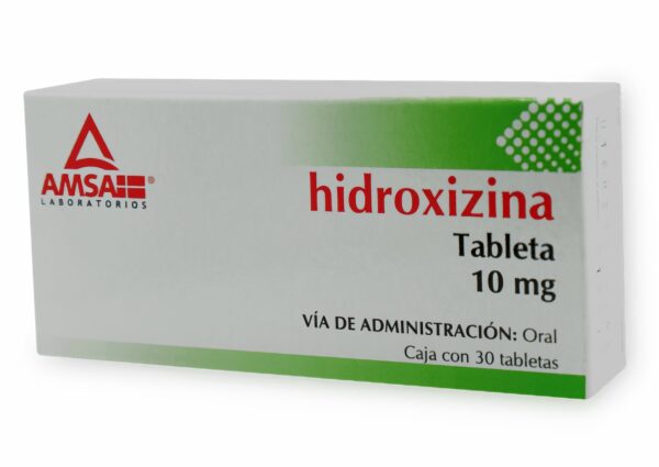 HIDROXIZINA 10MG 30TAB AMSA - Flosamed