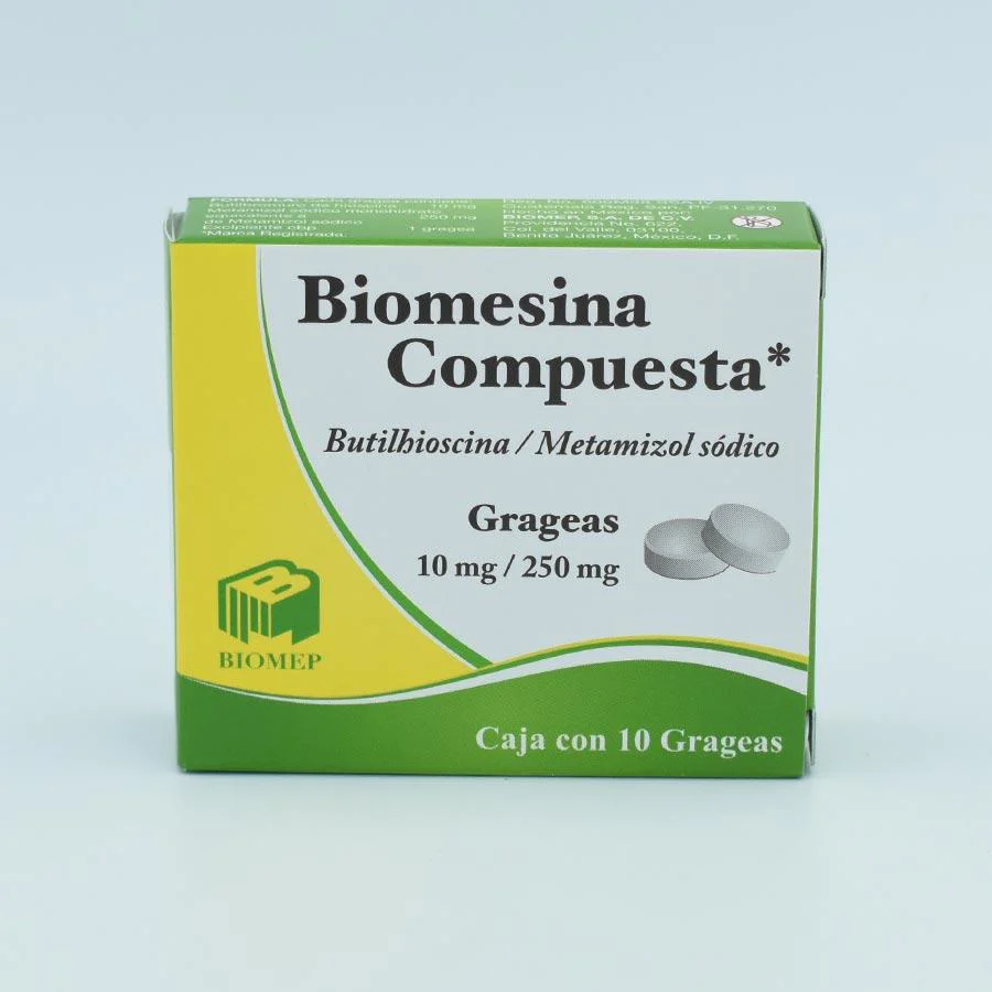 BUTILHIOSCINA/META SOD 10/250MG 10TAB BIOMESINA BIOMEP - Flosamed