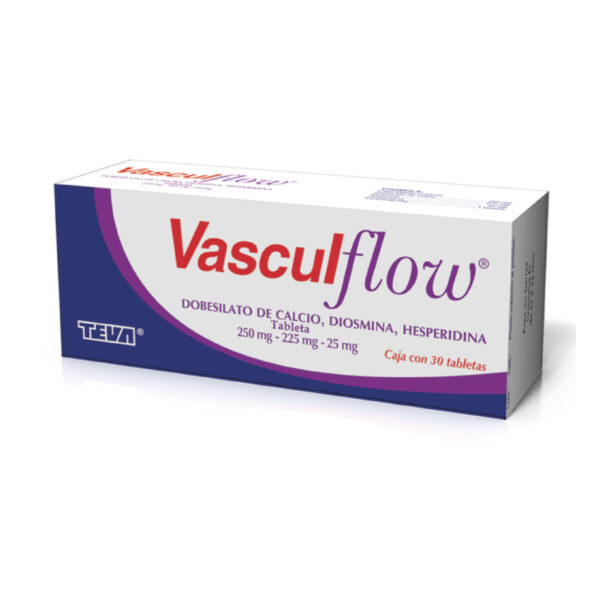 VASCUL FLOW 250/225/25MG 30TAB TEVA - Flosamed
