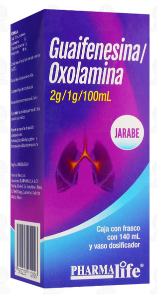 GUAIFENESINA/OXOLAMINA JARABE 140 ML - Flosamed