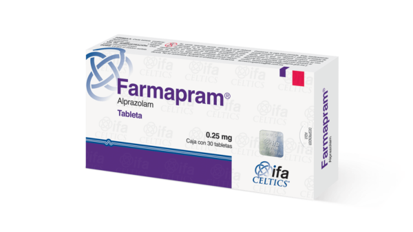FARMAPRAM 0.25MG 30 TABLETAS ALPRAZOLAM - Flosamed