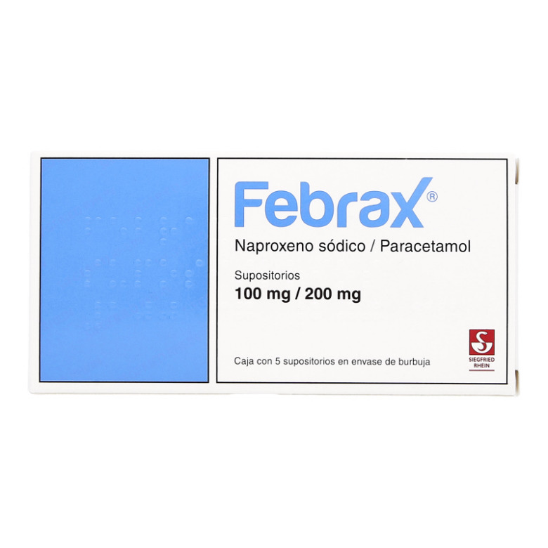 FEBRAX 5 SUPOSITORIOS 100/200 SIEGFRIED - Flosamed