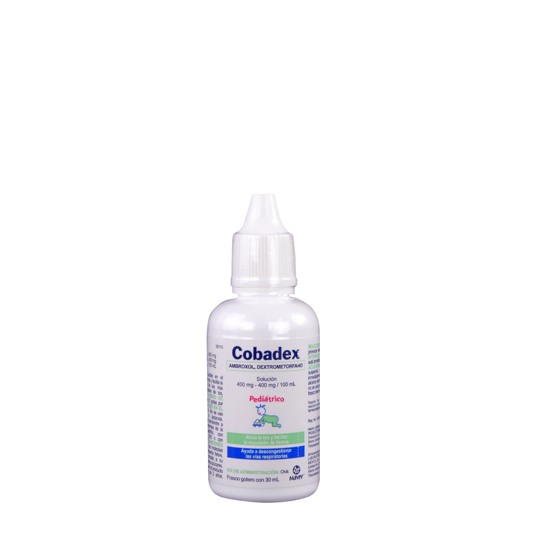 AMBROXOL DEXTROMETORFANO 30ML SOL COBADEX PED MAVER - Flosamed