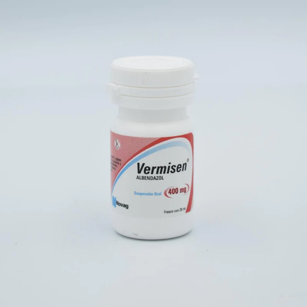 ALBENDAZOL 400MG/20ML PED SUSP ORAL VERMISEN NOVAG - Flosamed