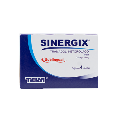 SINERGIX 25 MG/10 MG 4TAB. SUBLIN. TEVA RIMSA - Flosamed