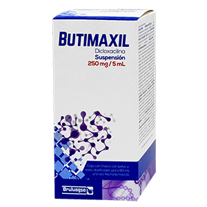 DICLOXACILINA 250MG 60ML SUSP BUTIMAXIL BRULUAGSA - Flosamed
