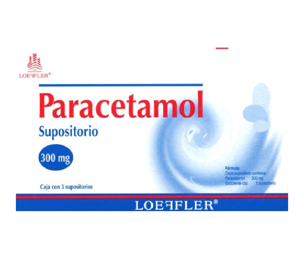 PARACETAMOL SUPOSIT 300MG C/3 LOEFFLER 010.000.0105.00.00 - Flosamed