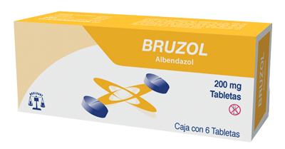 ALBENDAZOL 200MG BRUZOL C/6TAB BRULUART - Flosamed