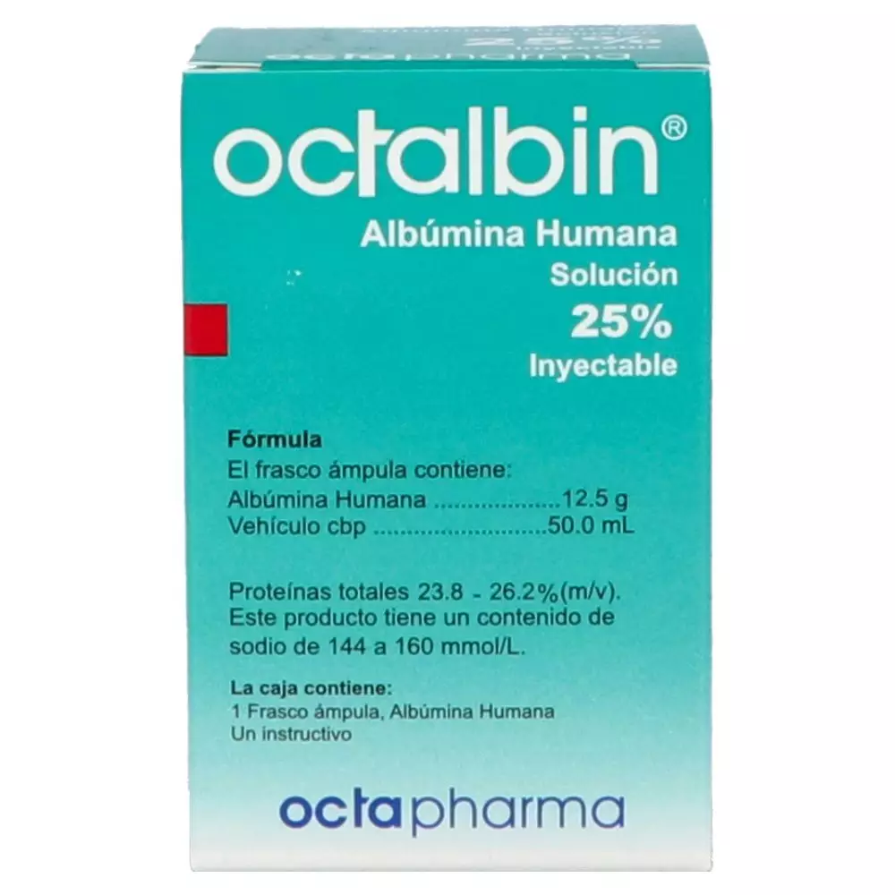 ALBUMINA HUMANA 25% SOL INY OCTALBIN OCTOPHARMA - Flosamed