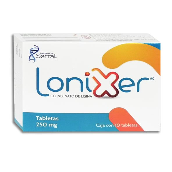 CLONIXINATO DE LISINA 250MG 10TAB SERRAL - Flosamed