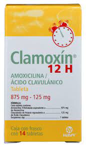AMOXICILINA/AC CLAV 875/125MG 14TAB CLAMOXIN 12H MAVER - Flosamed
