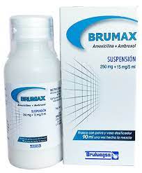 AMOXICILINA AMBROXOL 250/15MG 90ML BRUMAX BRULUAGSA - Flosamed