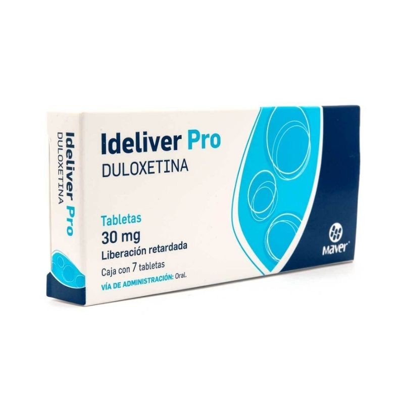 DULOXETINA 30MG 7TAB IDELIVER PRO MAVER - Flosamed