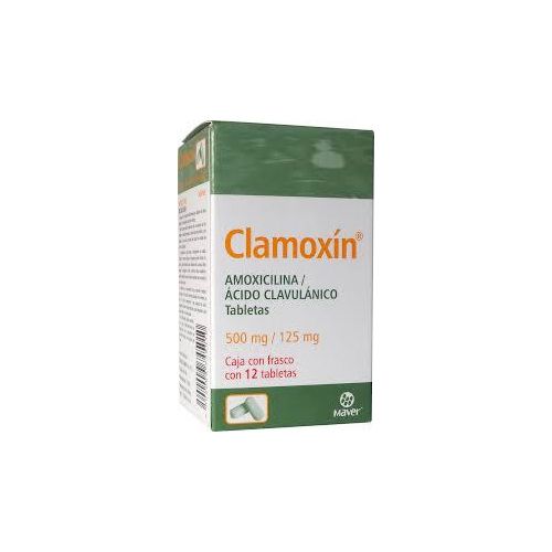 AMOXICILINA/AC CLAV 500/125MG 12TAB CLAMOXIN MAVER - Flosamed