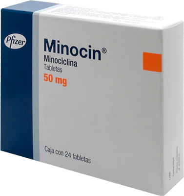 MINOCIN 50MG 24TAB PFIZER - Flosamed