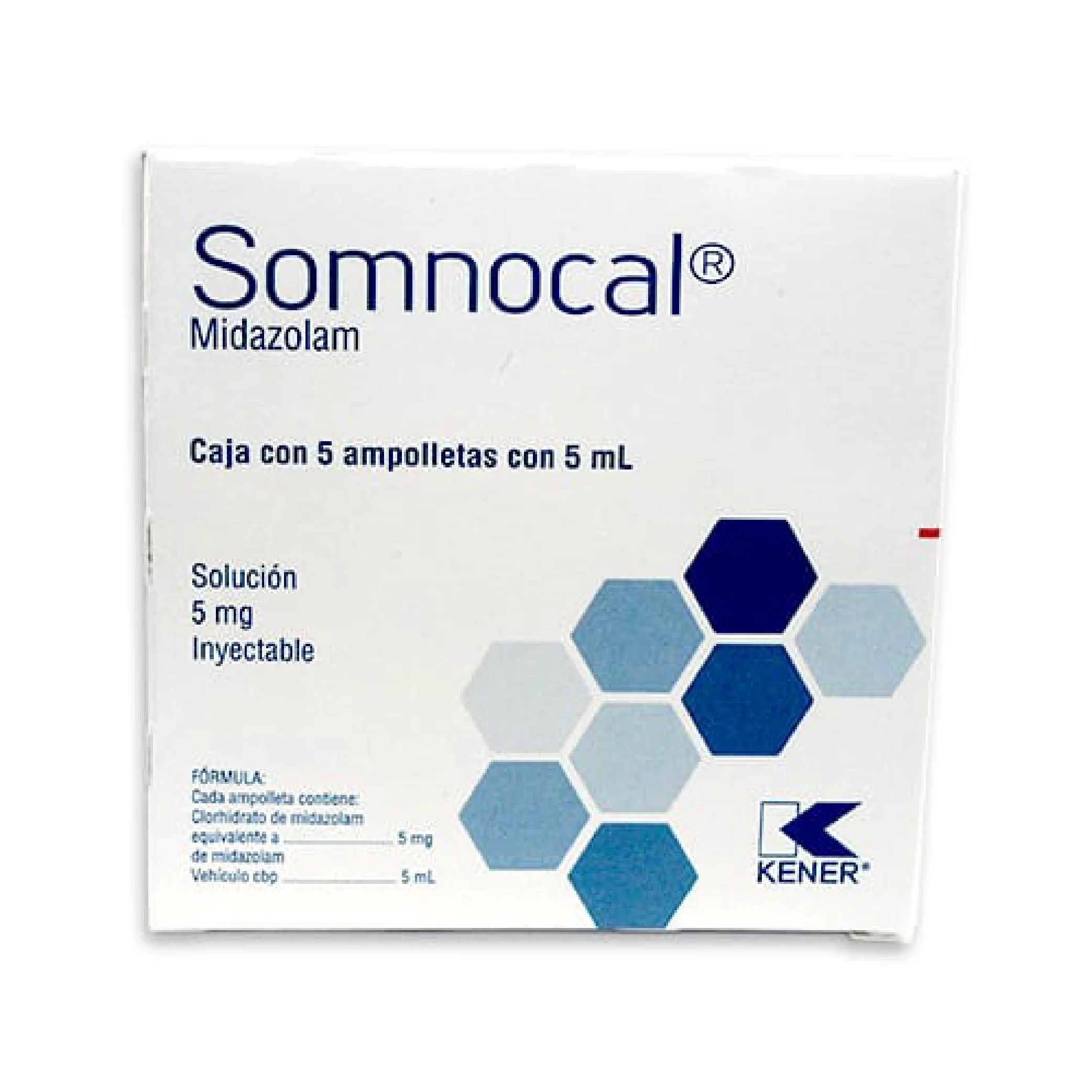 MIDAZOLAM 50MG 5AMP 10ML SOMNOCAL KENER - Flosamed